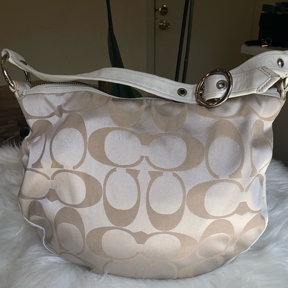Coach | Bags | Coach Signature Ali Sateen Hobo Shoulder Bag | Poshmark